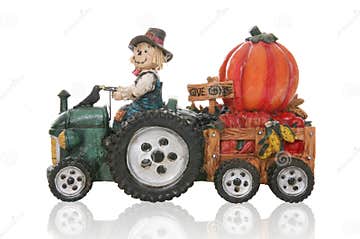 Scarecrow Driving Tractor stock image. Image of tire, farming - 3271471