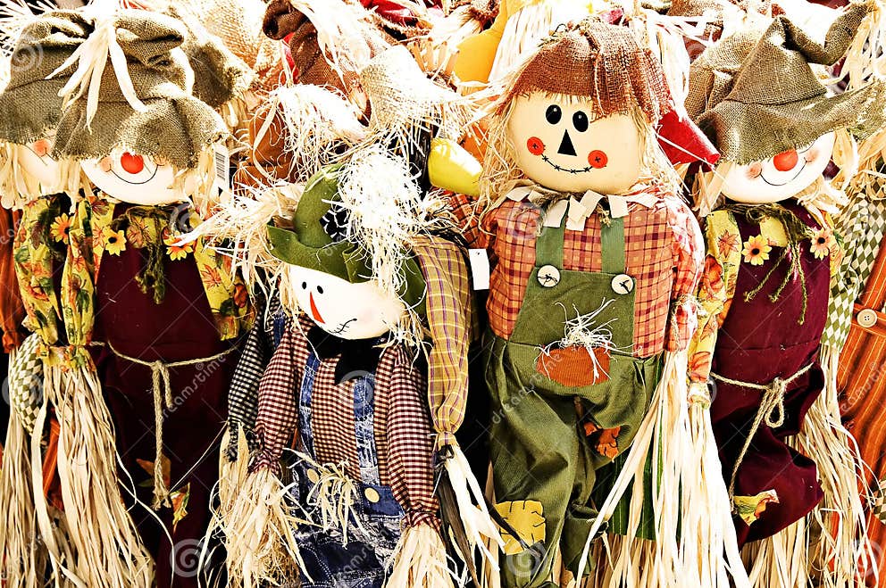 Scarecrow Family stock image. Image of rural, fall, fantasy - 6720575