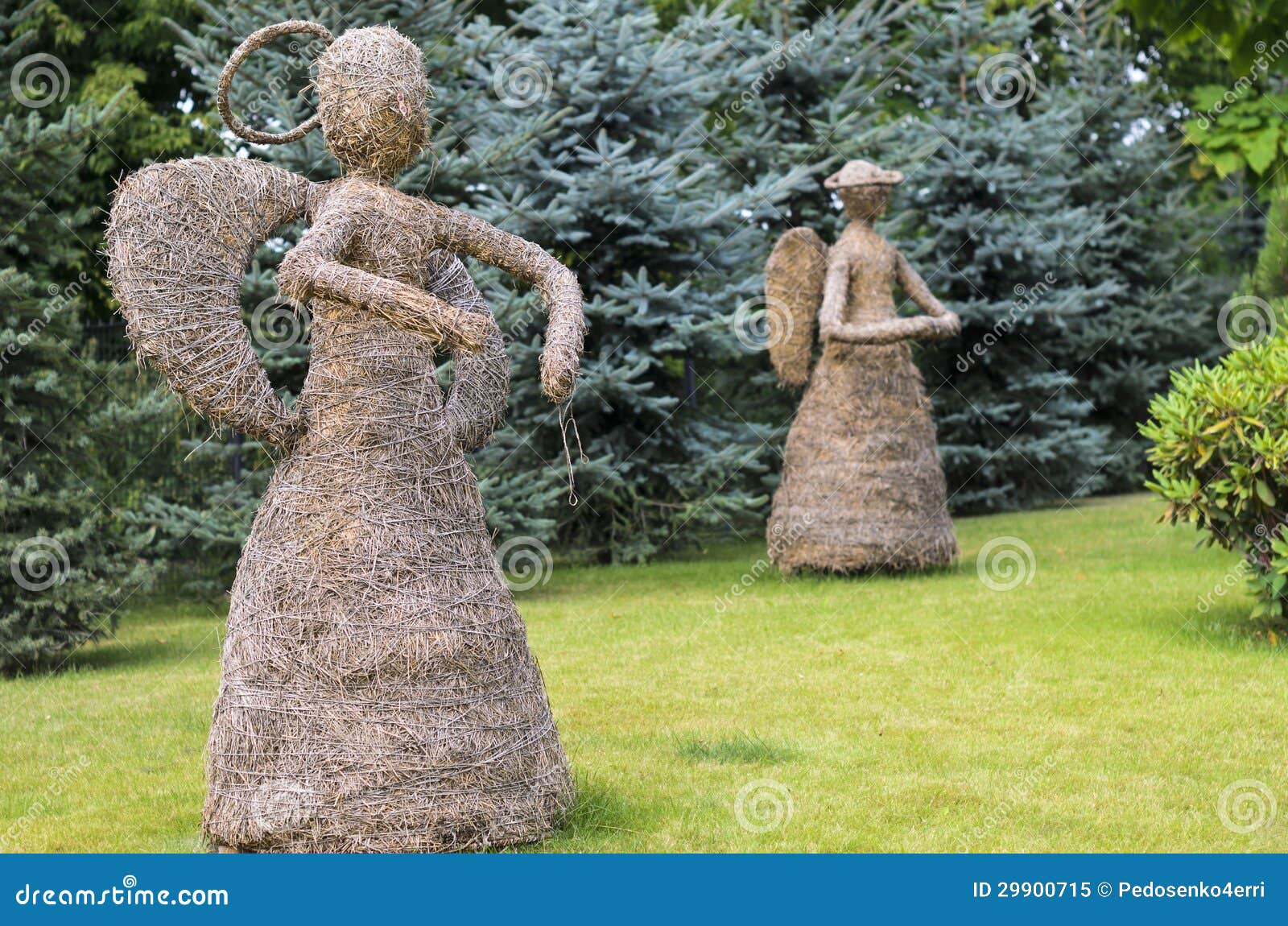 Scarecrow of Straw in the Form of an Angel Stock Image - Image of ...
