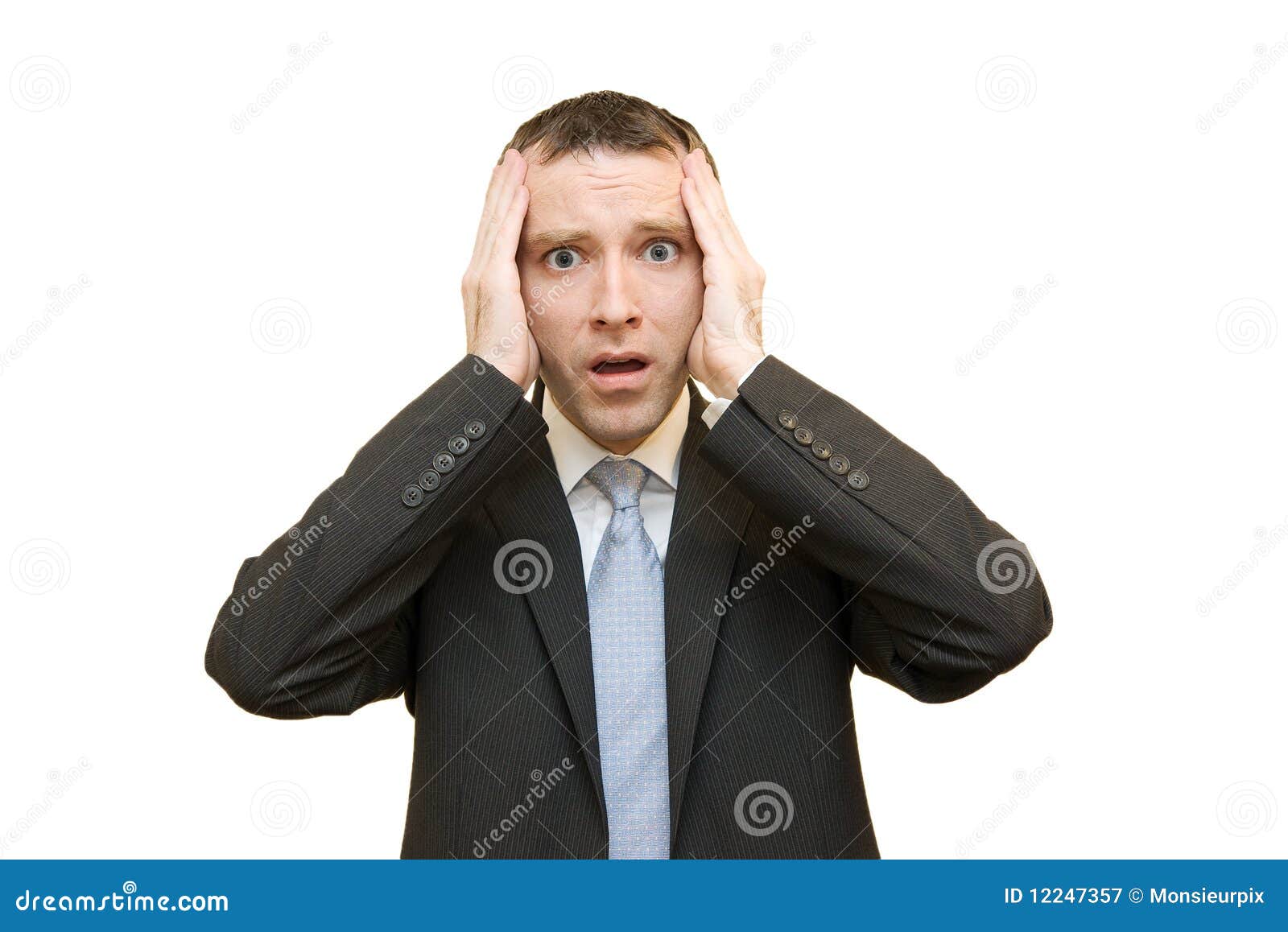 Scared stock image. Image of standing, fear, panic, single - 12247357