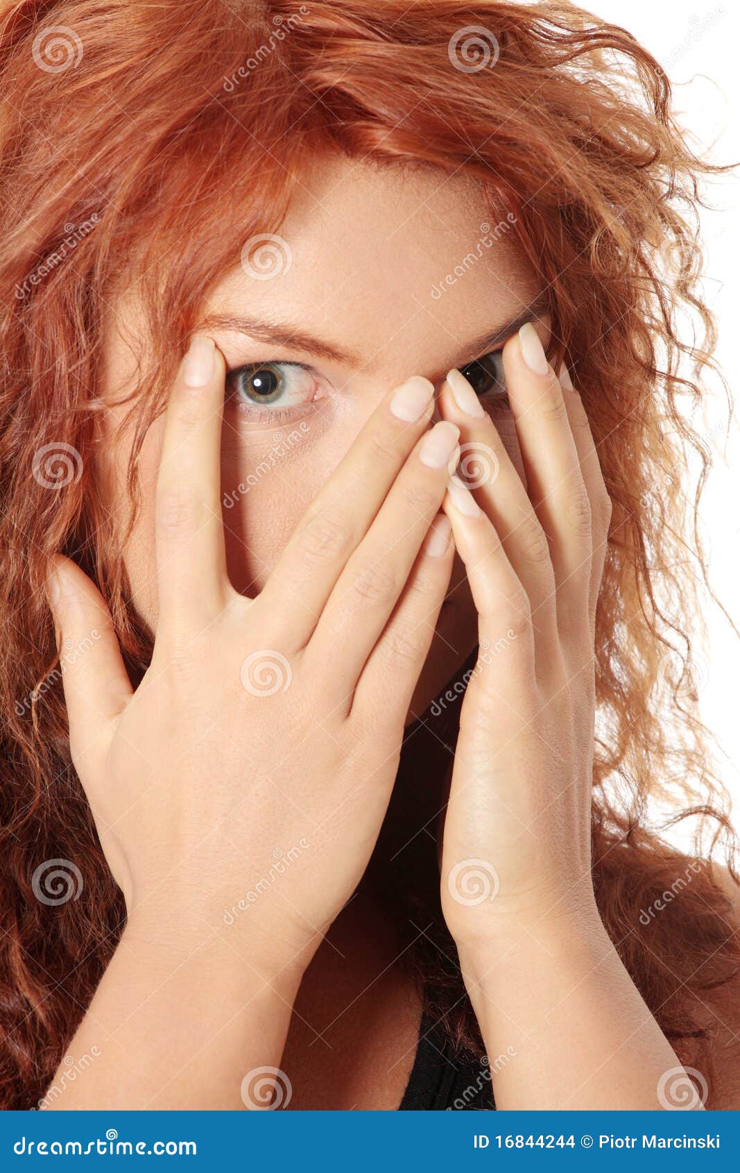 Scared stock photo. Image of attractive, person, human - 16844244