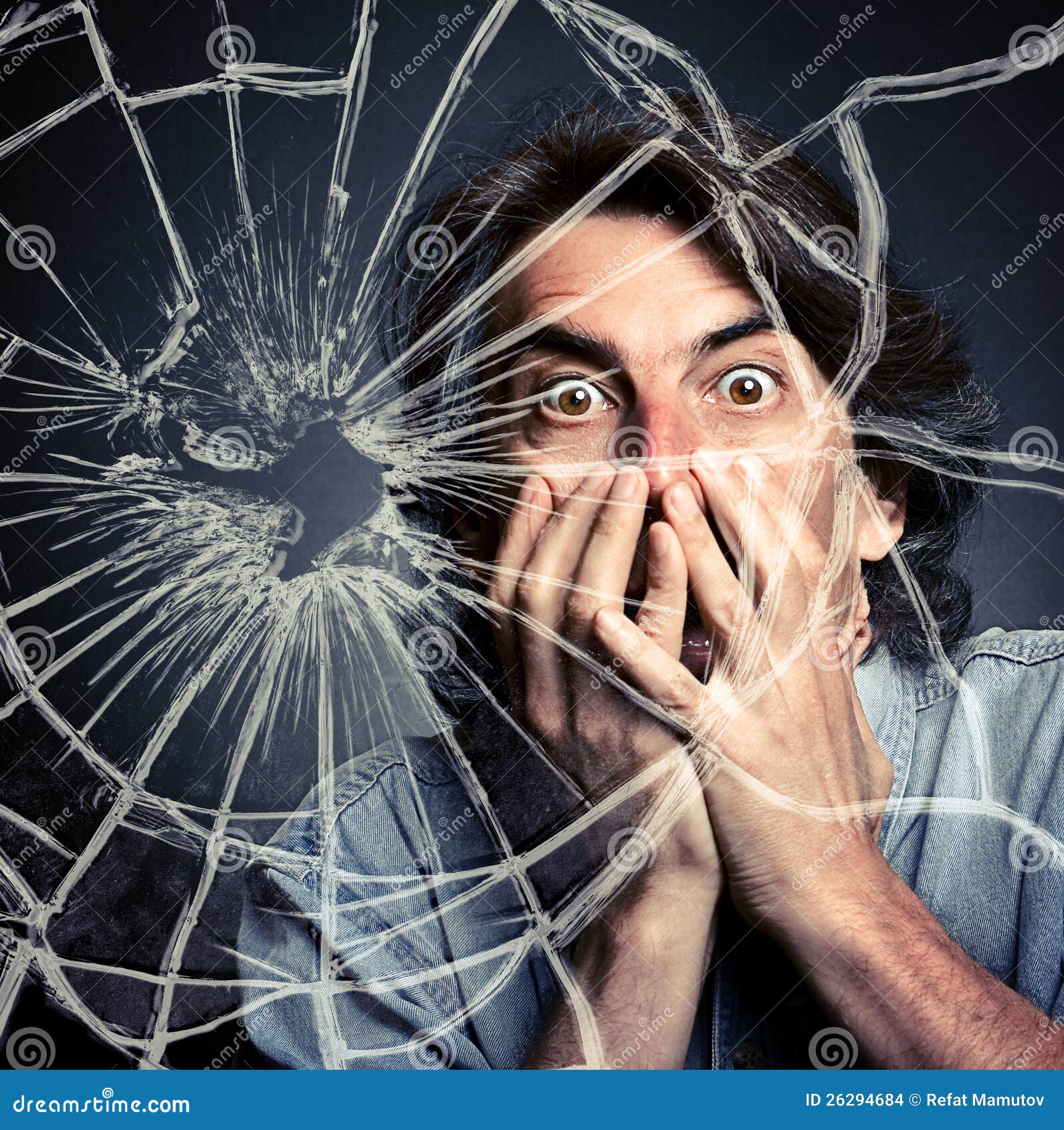 Scared adult man stock photo. Image of afraid, horrified - 26294684