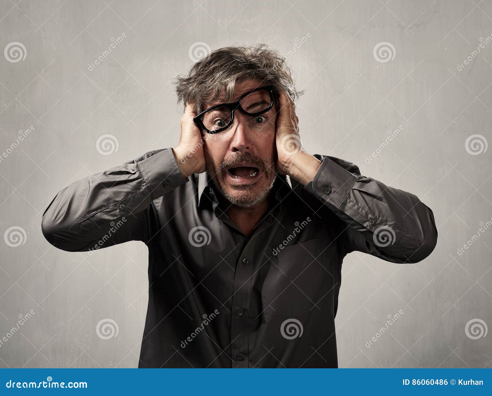 Scared Afraid Shocked Handsome Man Guy. Stock Photography ...