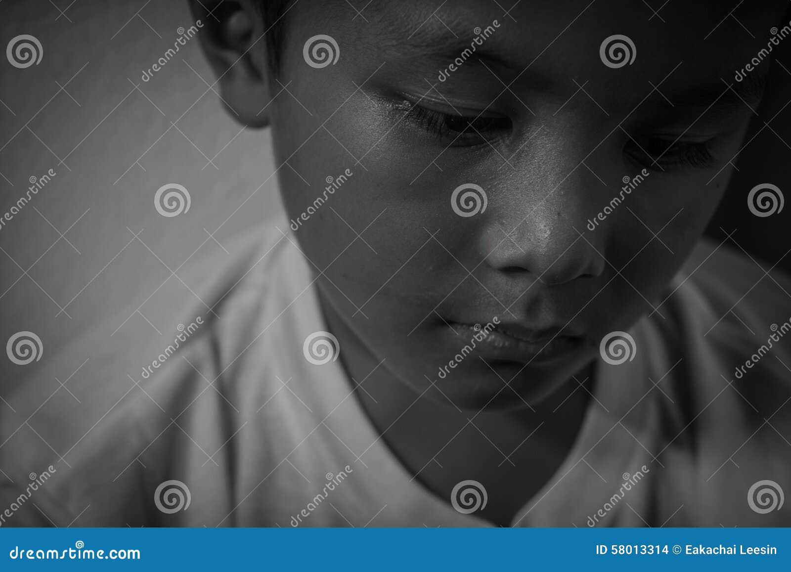 Scared and alone stock photo. Image of asia, darkness - 58013314
