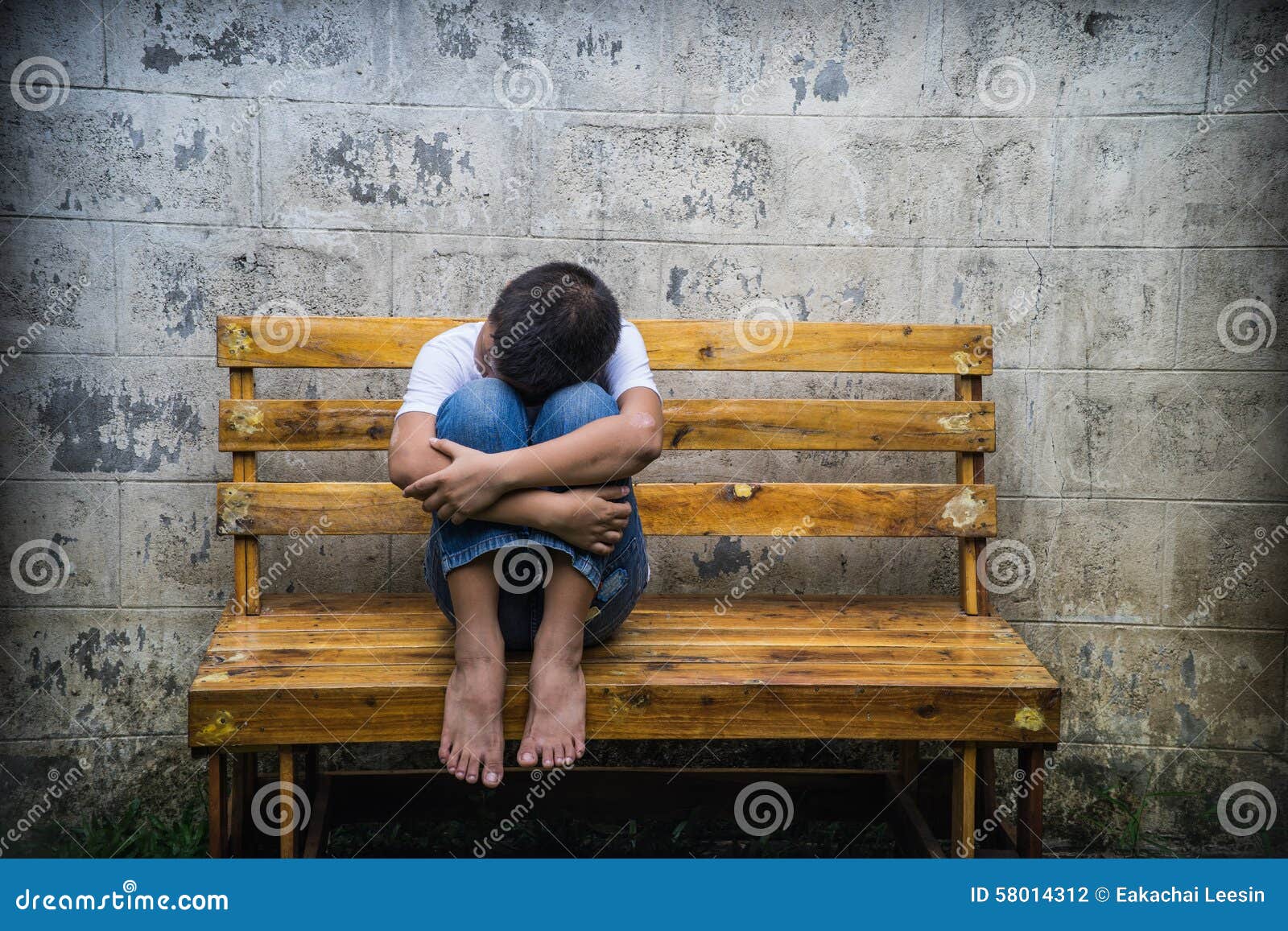 Scared and alone stock photo. Image of hate, abuse, child - 58014312