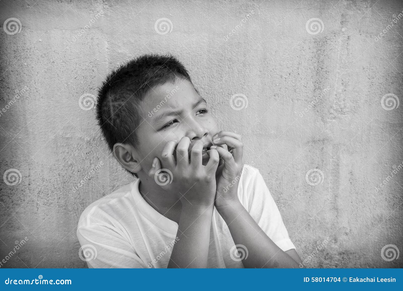 Scared and alone stock photo. Image of angry, loneliness - 58014704