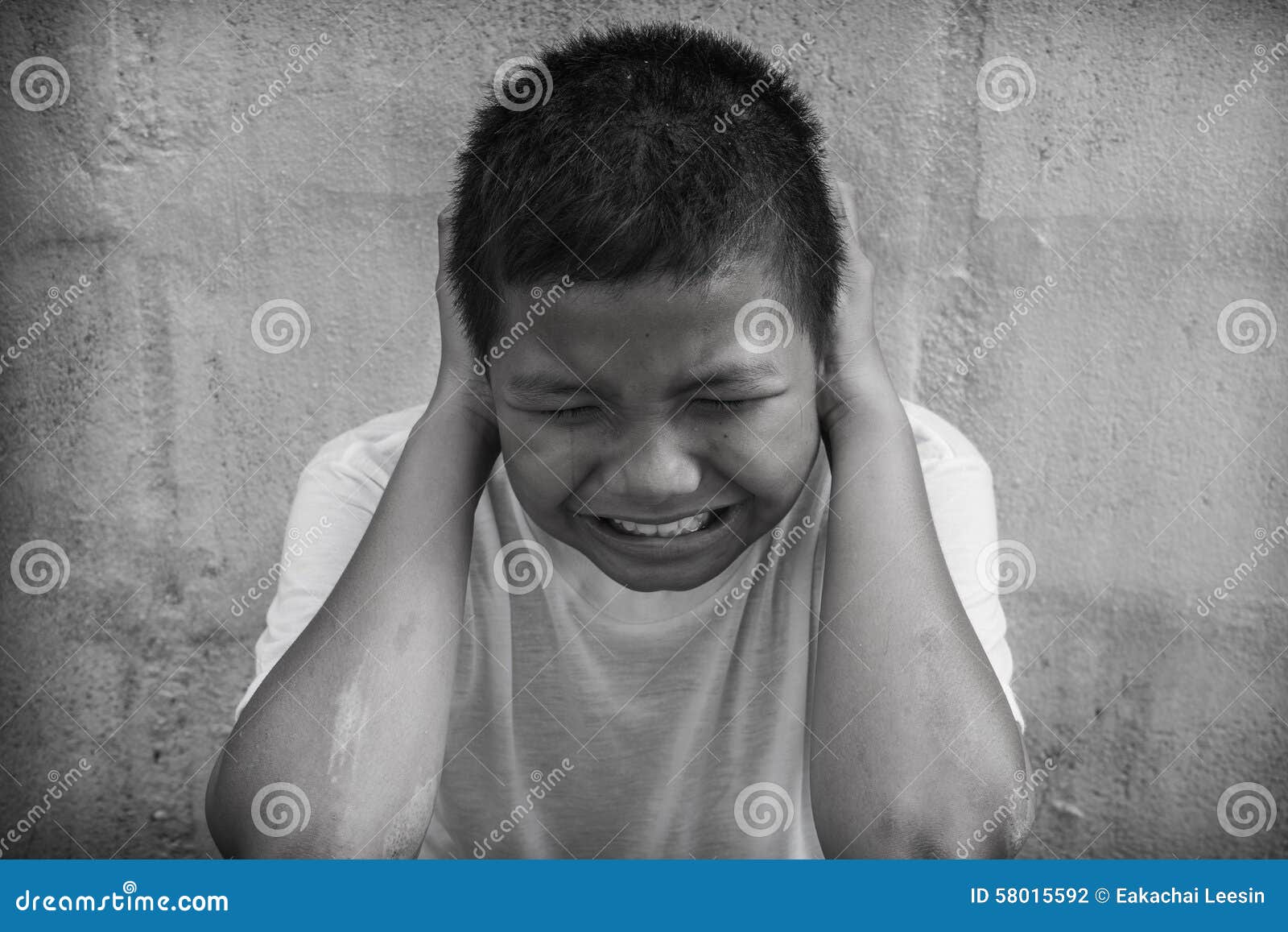 Scared and alone stock photo. Image of eyes, fear, frightened - 58015592