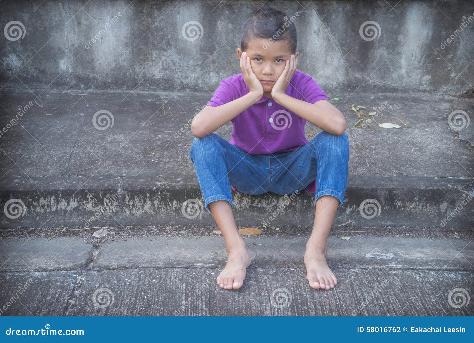 Scared and alone stock photo. Image of depressed, helpless - 58016762