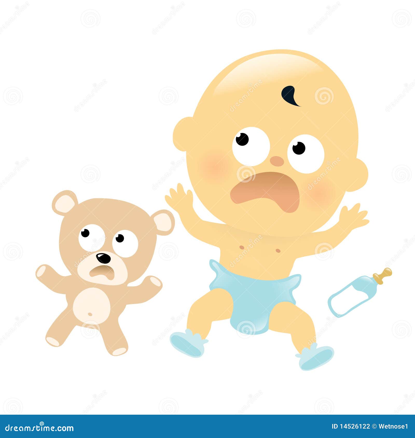 Baby Reacting To Lemon Sour Taste Vector Cartoon | CartoonDealer.com ...