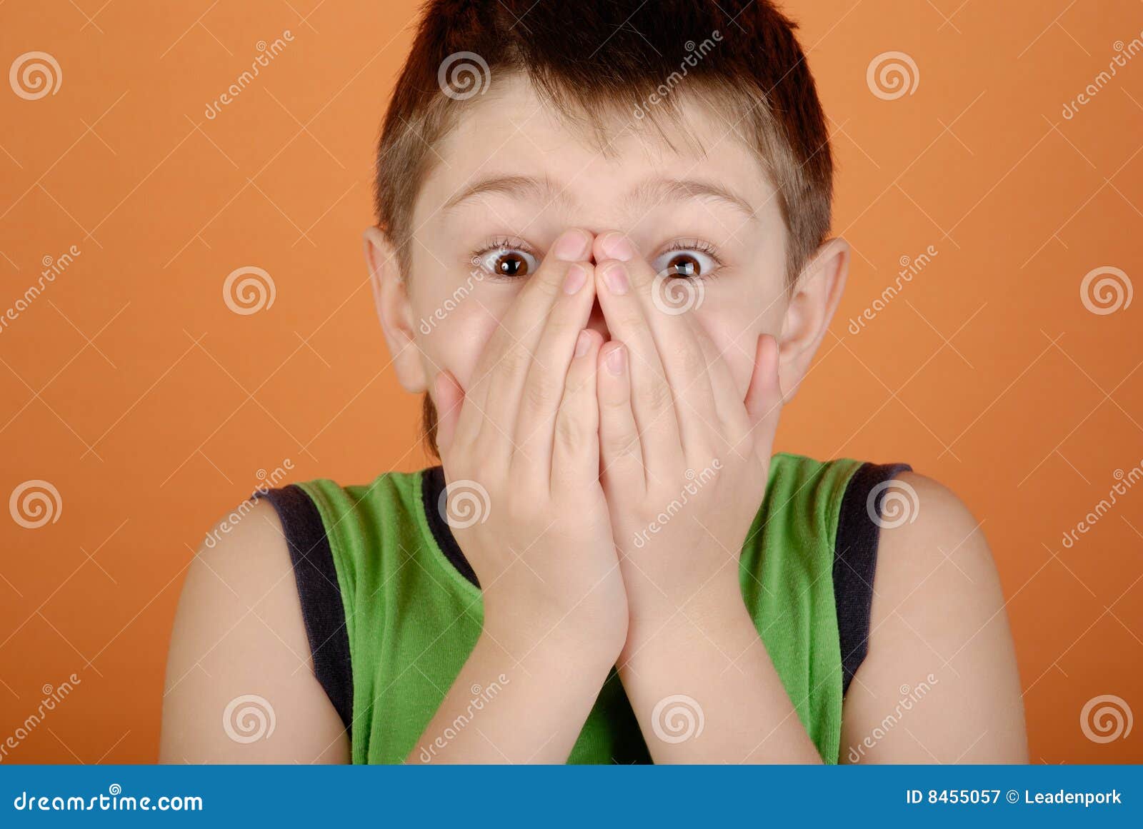Scared boy stock image. Image of scary, male, gestures - 8455057