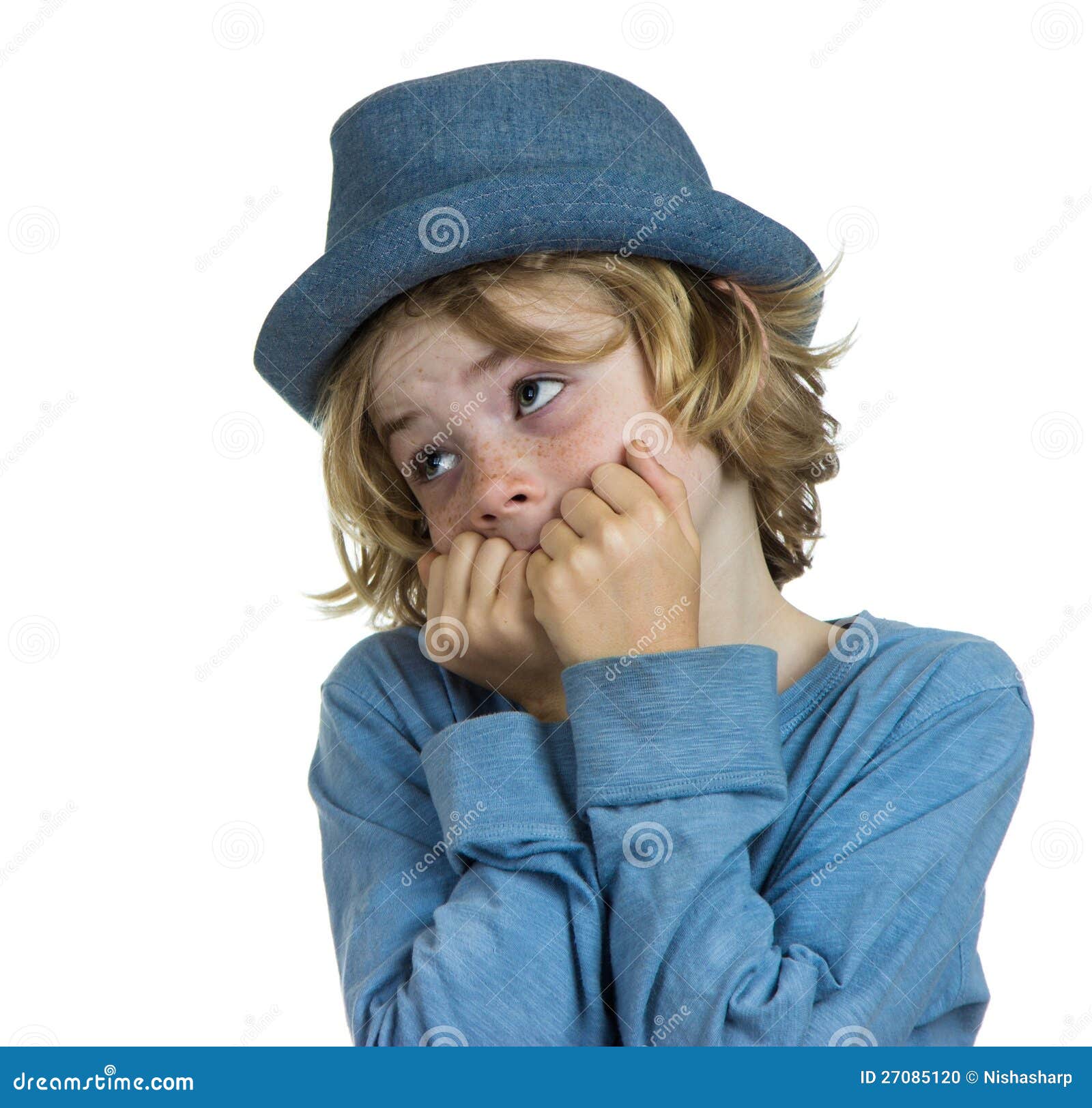 Scared Boy Child Stock Photo - Image: 27085120