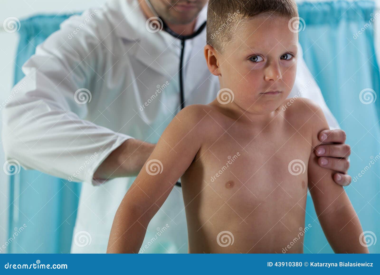 Scared Boy during Examination Stock Photo - Image of examination ...