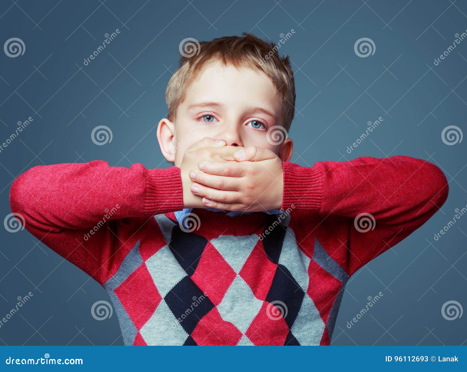 Scared boy isolated stock image. Image of afraid, caucasian - 96112693