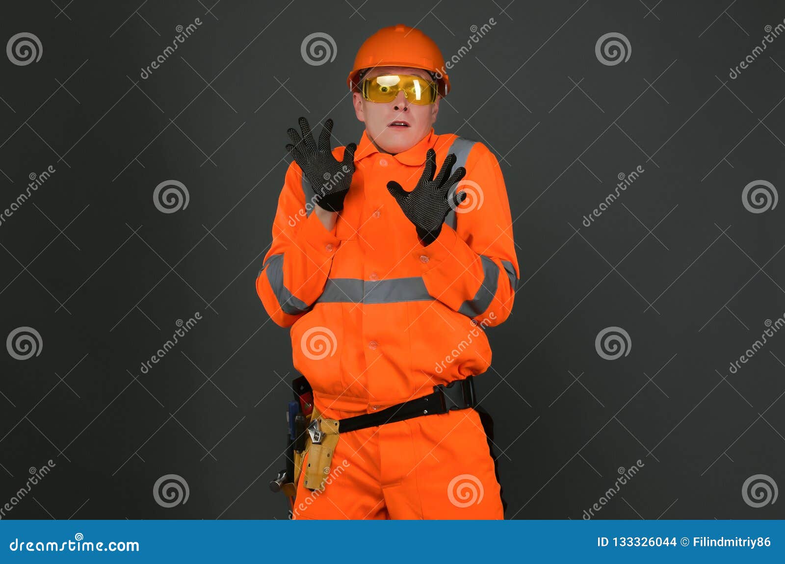 Construction worker. stock photo. Image of worker, mistake - 133326044