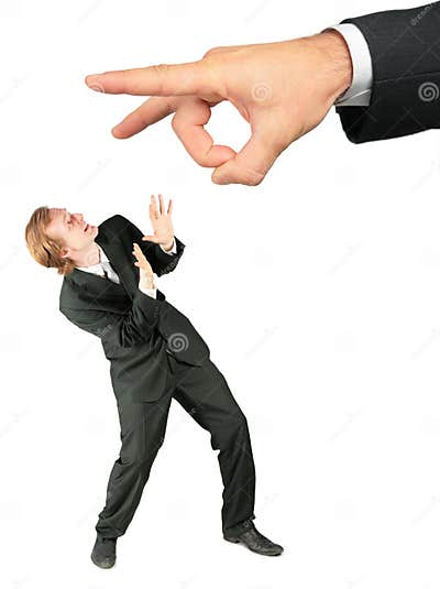 Scared businessman stock photo. Image of modern, fear - 8071814