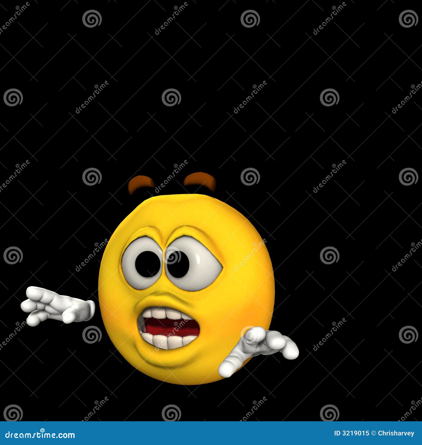 Scared Cartoon 3 stock illustration. Illustration of panic - 3219015