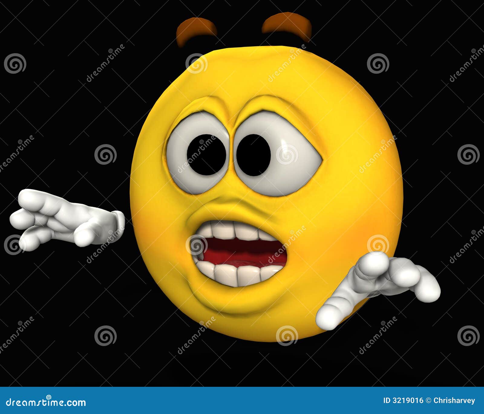 Scared Cartoon 4 stock illustration. Illustration of frighten - 3219016