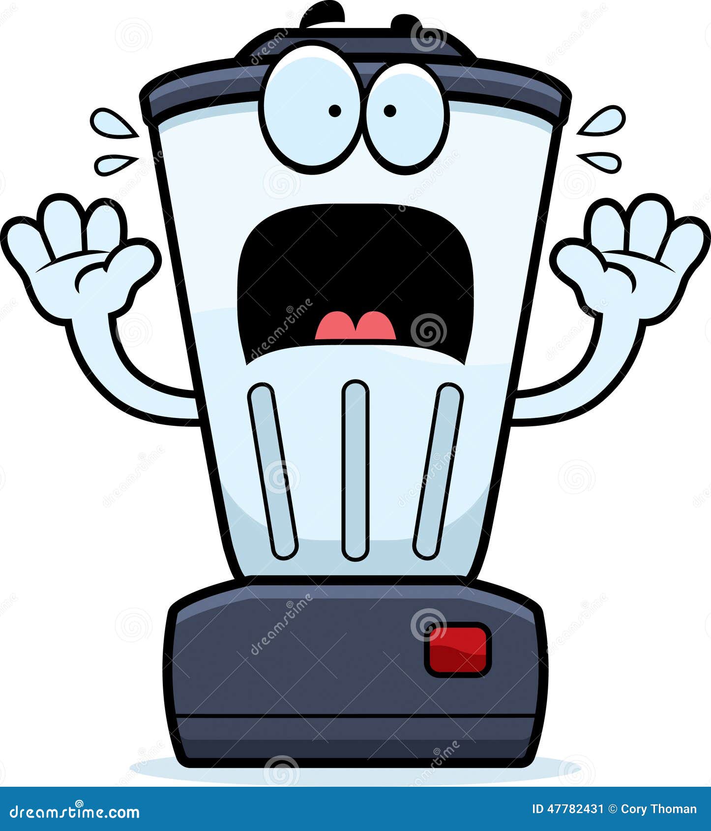 Scared Cartoon Blender stock vector. Illustration of scared - 47782431