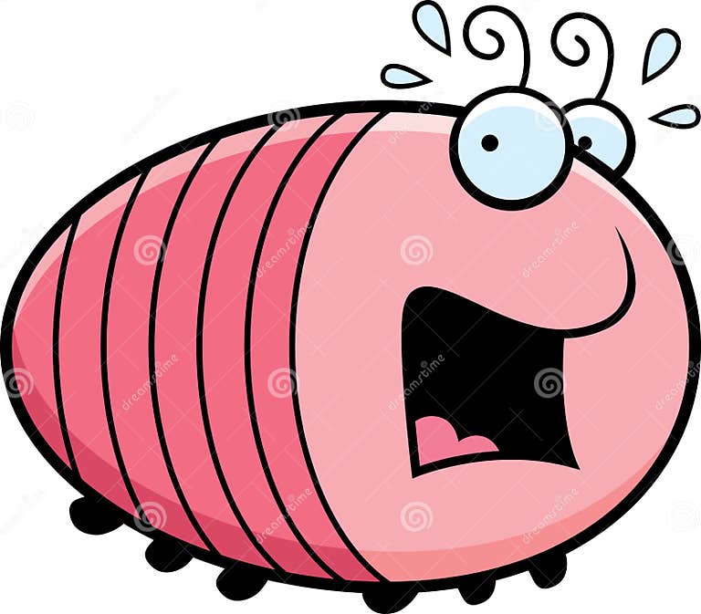 Scared Cartoon Grub stock vector. Illustration of clip - 47088974