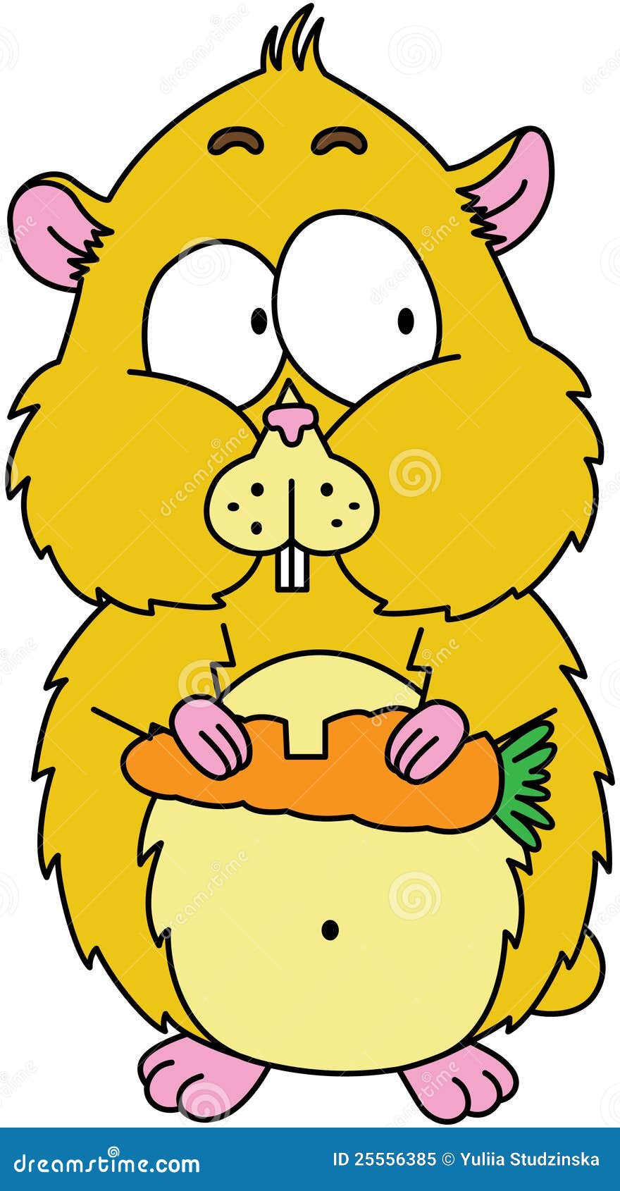 Scared Cartoon hamster stock vector. Illustration of fear - 25556385