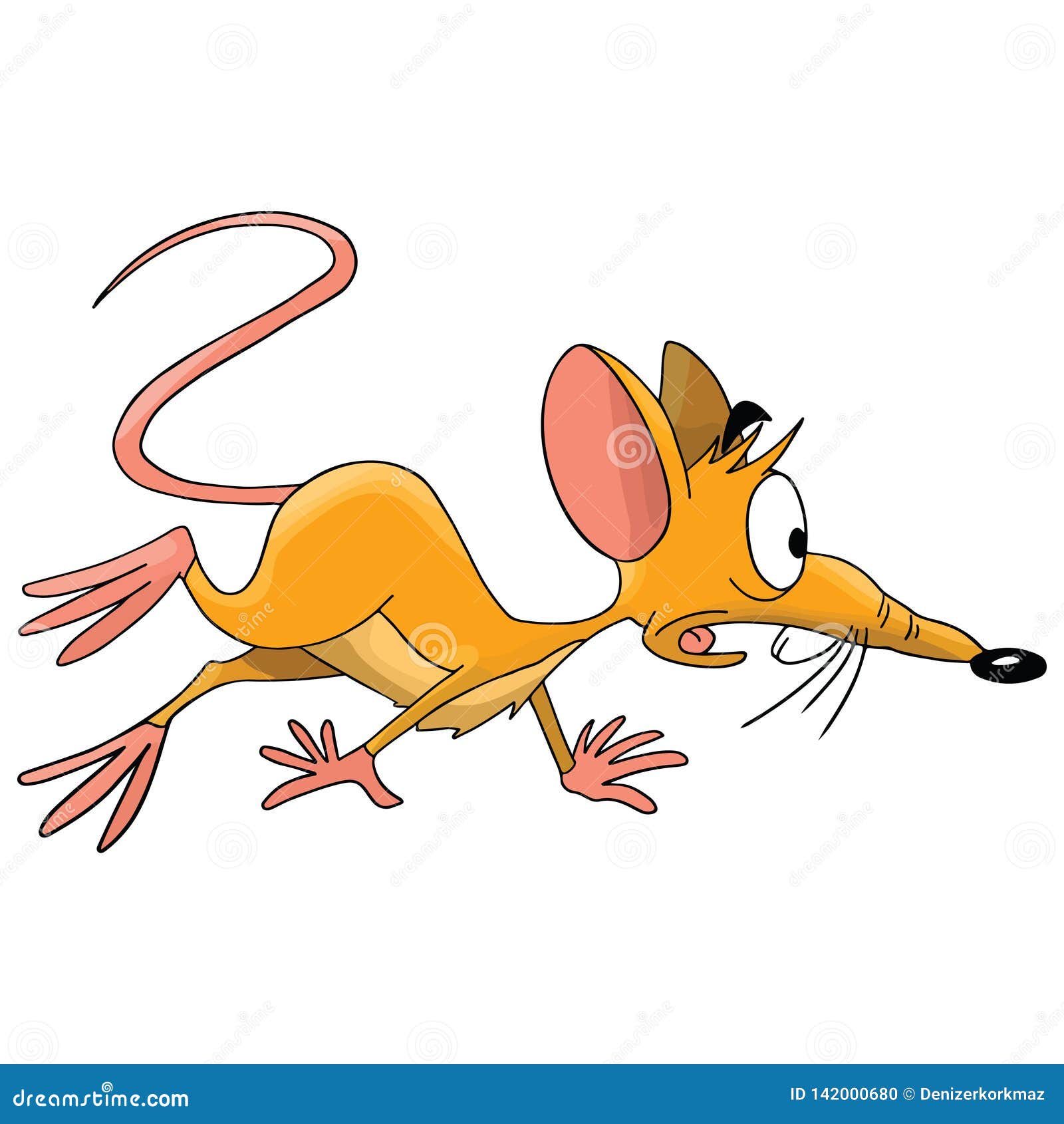 Scared Cartoon Mouse Prepared To Escape Vector Stock Vector ... Scared Cartoon Mouse Prepared To Escape Vector Stock Vector ...