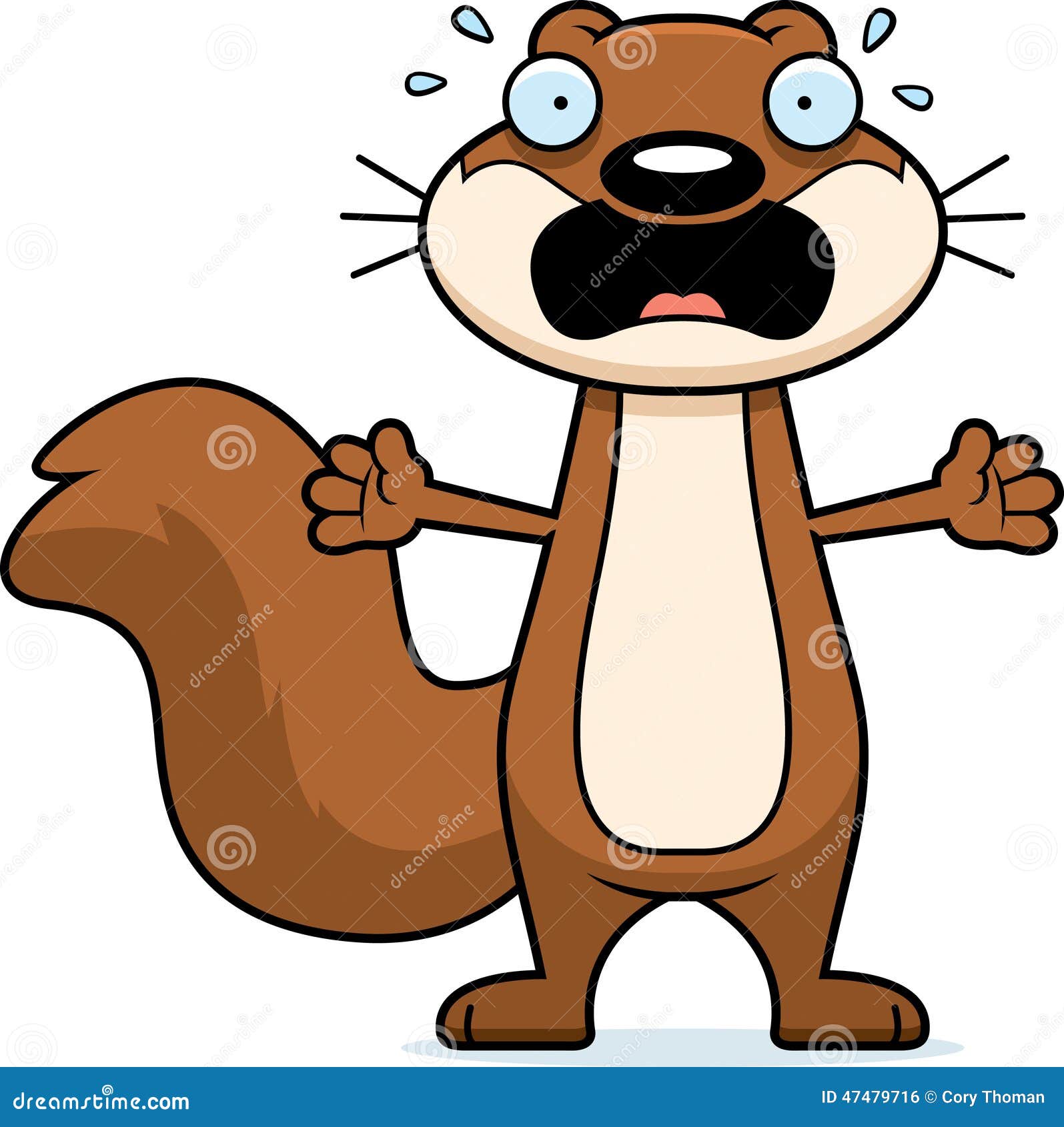 Nervous Cartoon Animal