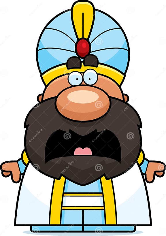 Scared Cartoon Sultan stock vector. Illustration of prince - 49929129