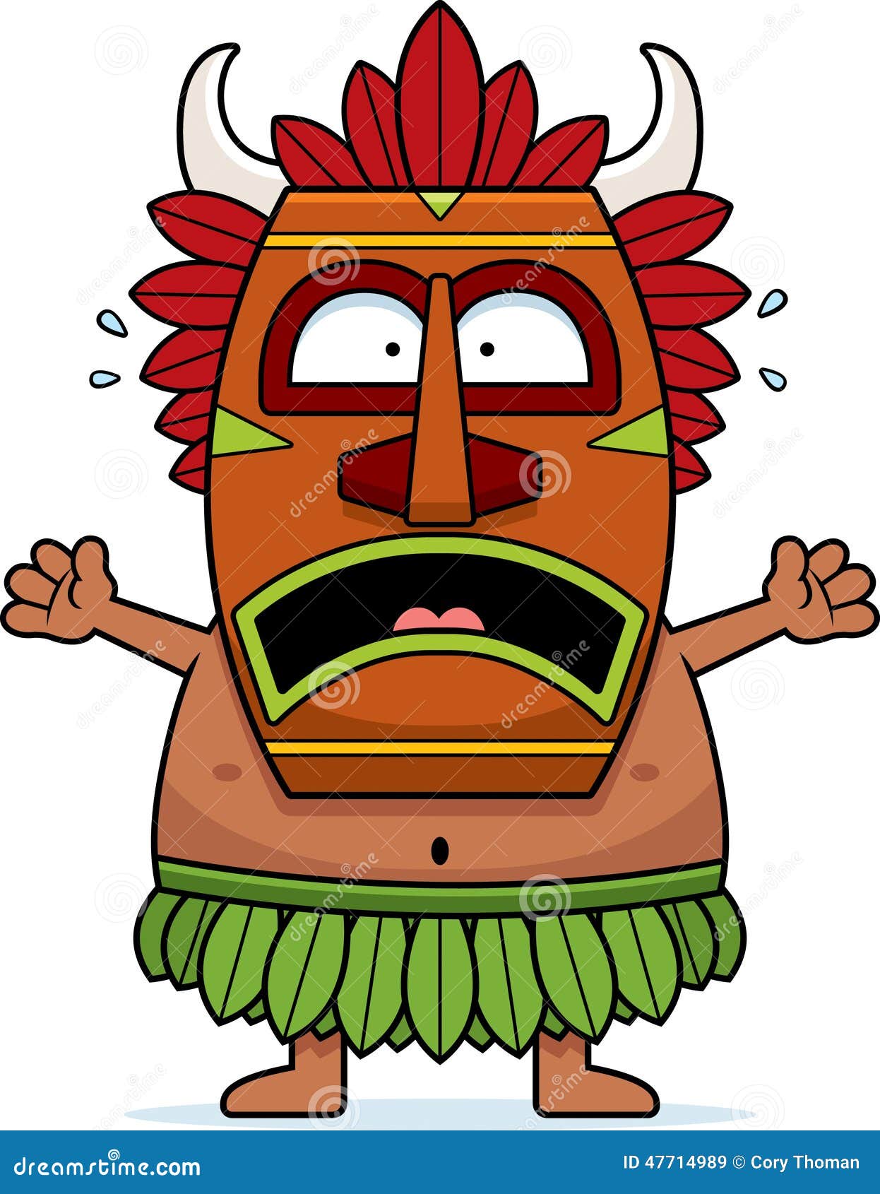 Scared Cartoon Witch Doctor Stock Vector - Illustration of clipart ...
