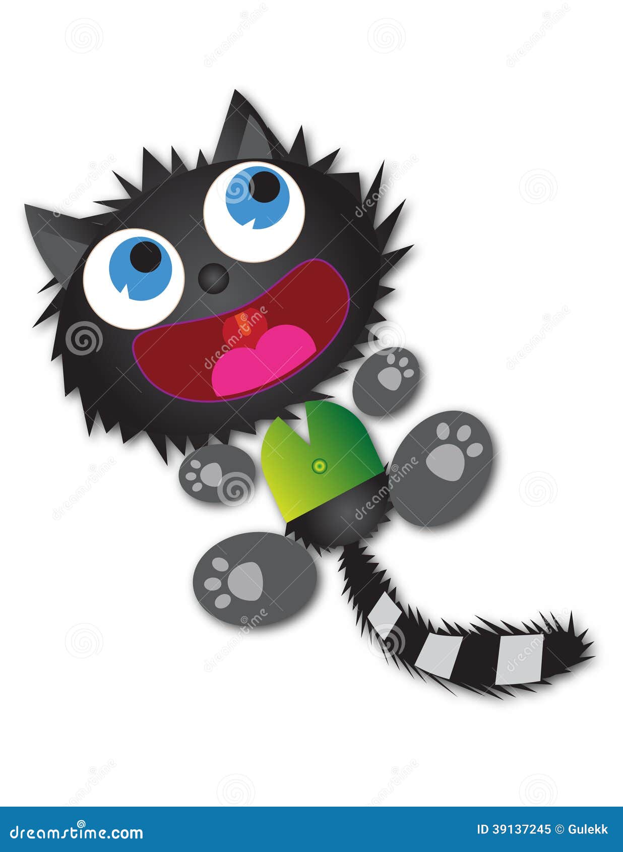 Scared cat stock illustration. Illustration of scared - 39137245