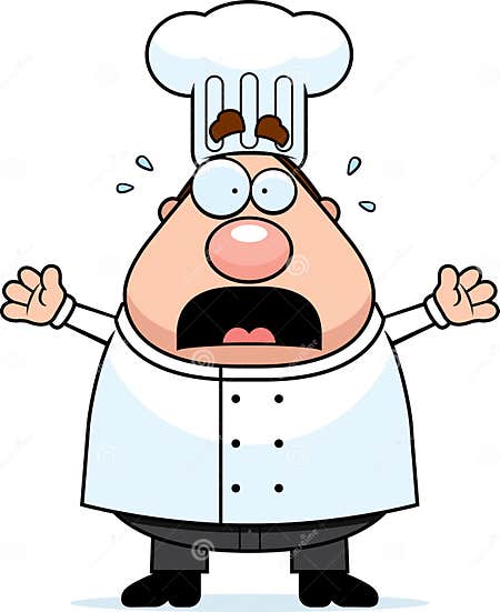 Scared Chef stock vector. Illustration of cartoon, scared - 14457417
