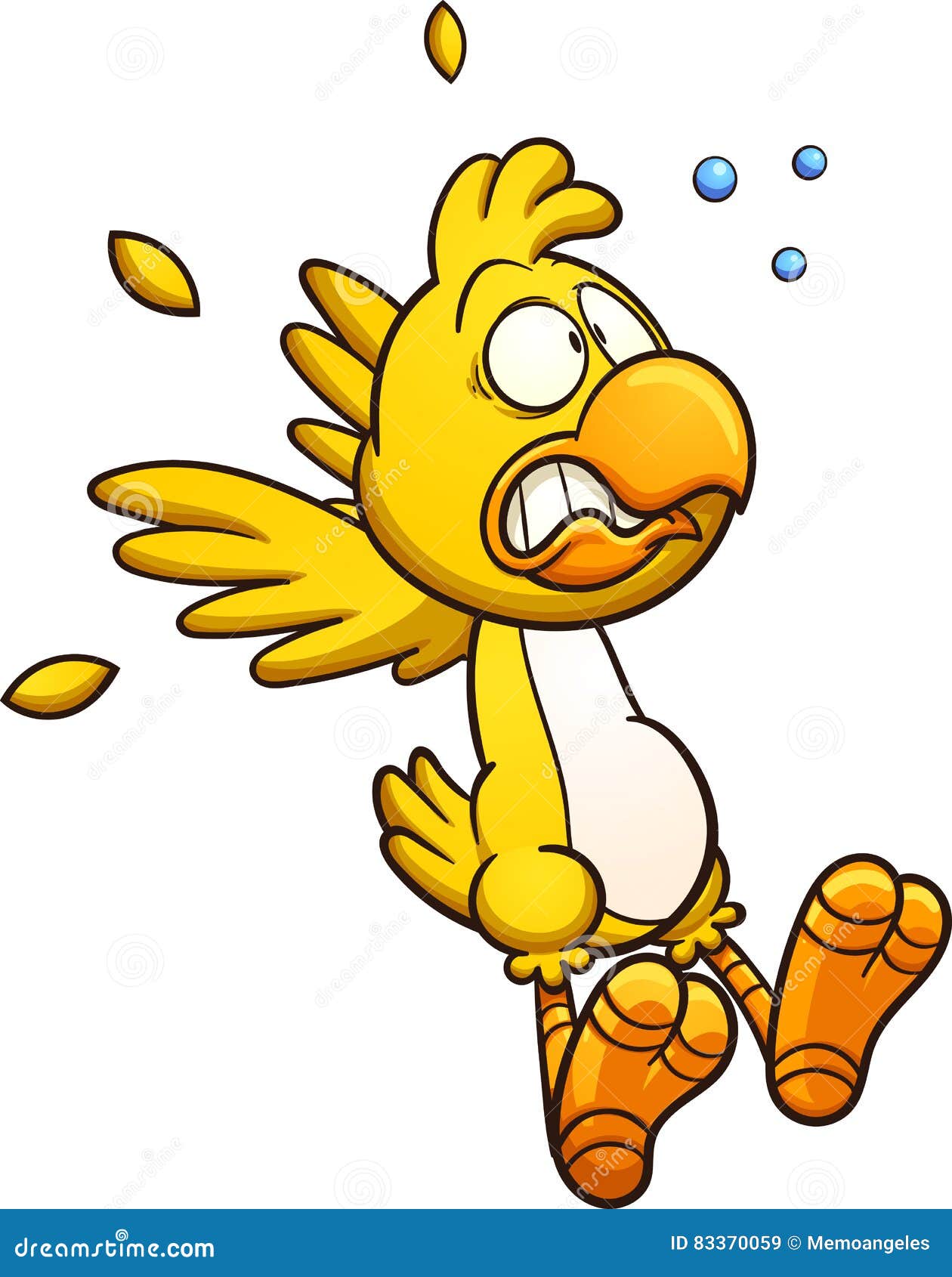 Chicken Scared Cartoon Vector | CartoonDealer.com #29888765