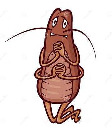 Scared cockroach stock vector. Illustration of panic - 60368314