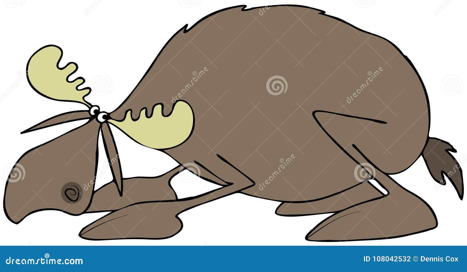 Frightened Moose In A Motor Boat. Stock Photo | CartoonDealer.com #80484300