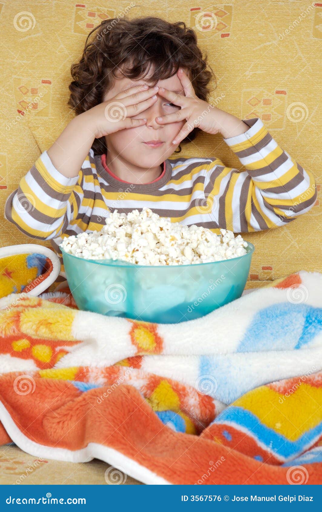 Scared cute boy stock photo. Image of children, expression - 3567576