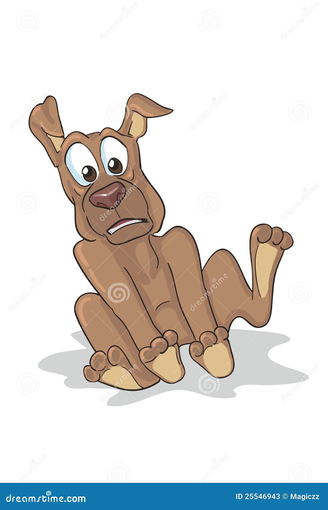 Scared Dog Clipart