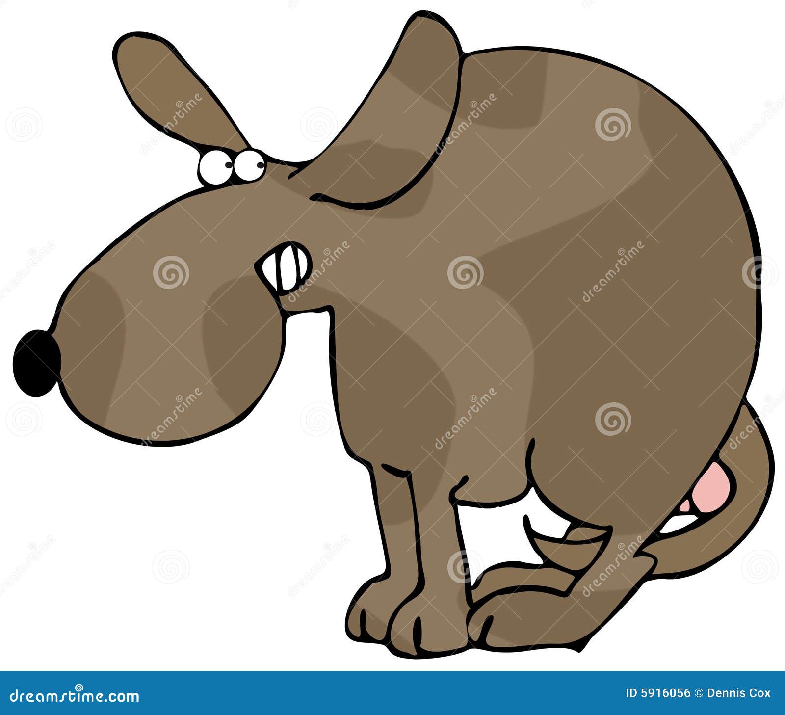 Frightened Dog Clipart