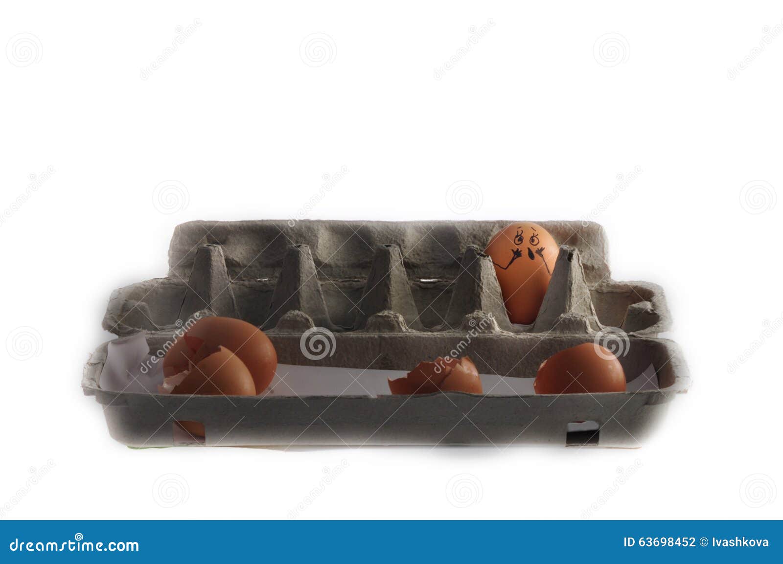 Scared egg stock photo. Image of death, mortified, shells - 63698452