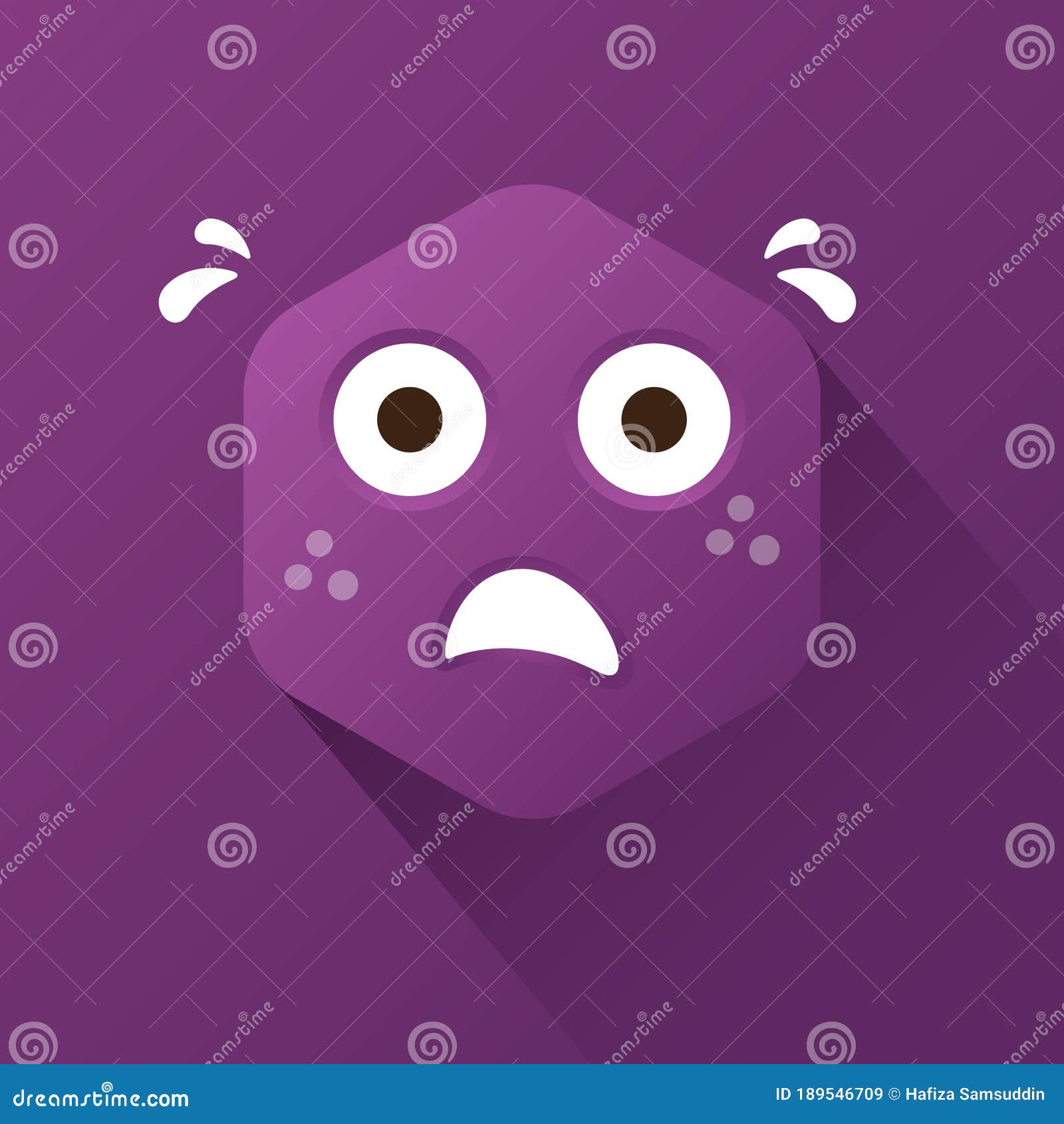 Scared Emoticon, Emoji, Smiley - Vector Illustration | CartoonDealer ...