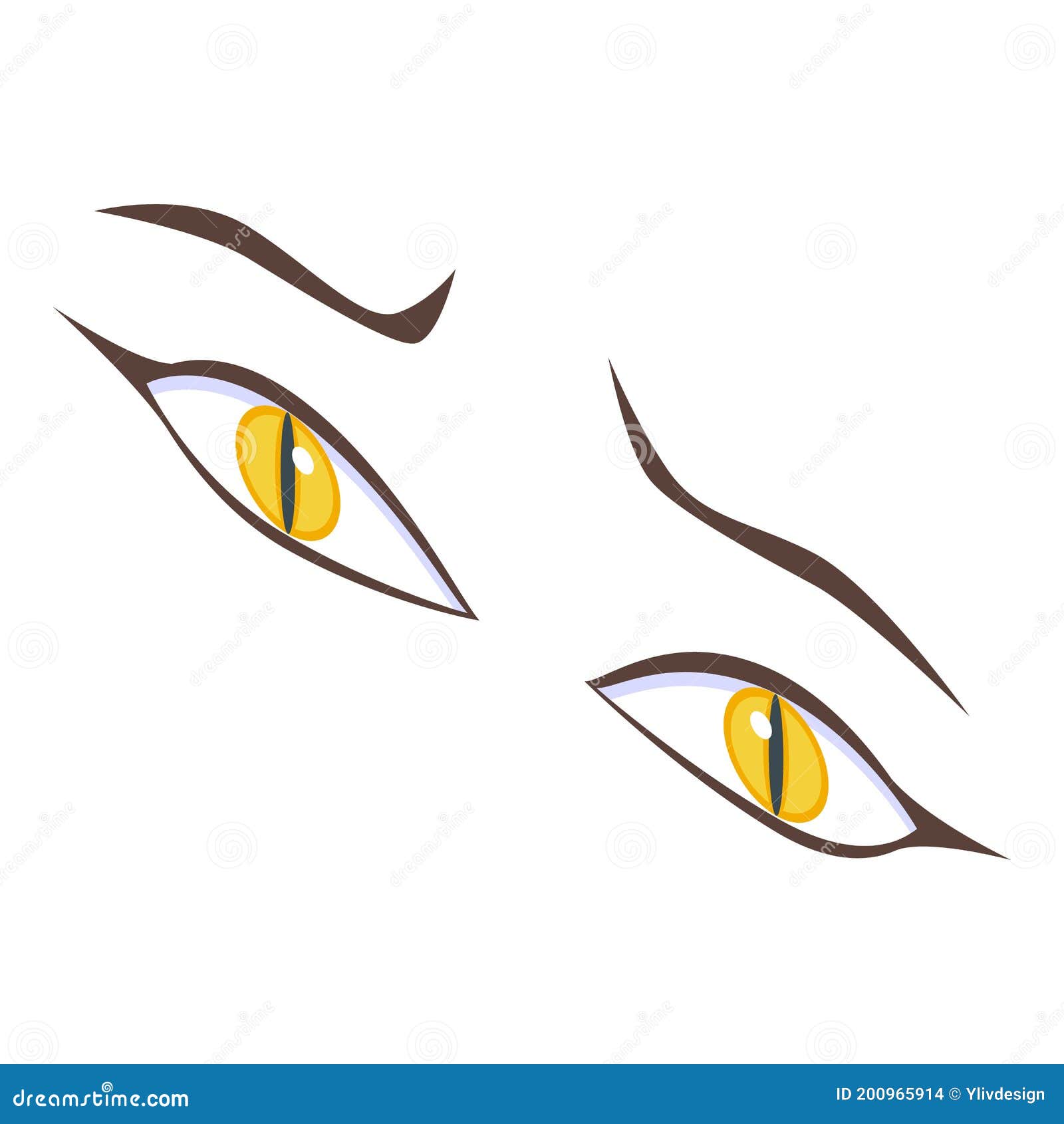 Scared Eyes Icon, Isometric Style Stock Vector - Illustration of ...