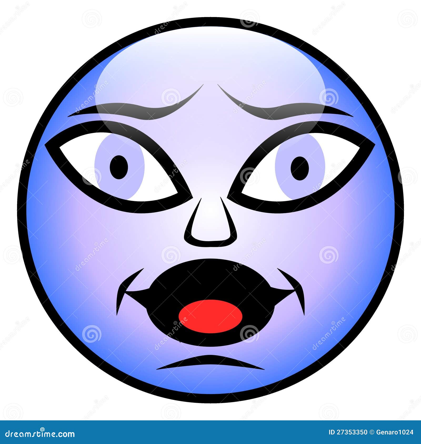 Scared face stock illustration. Illustration of faces - 27353350