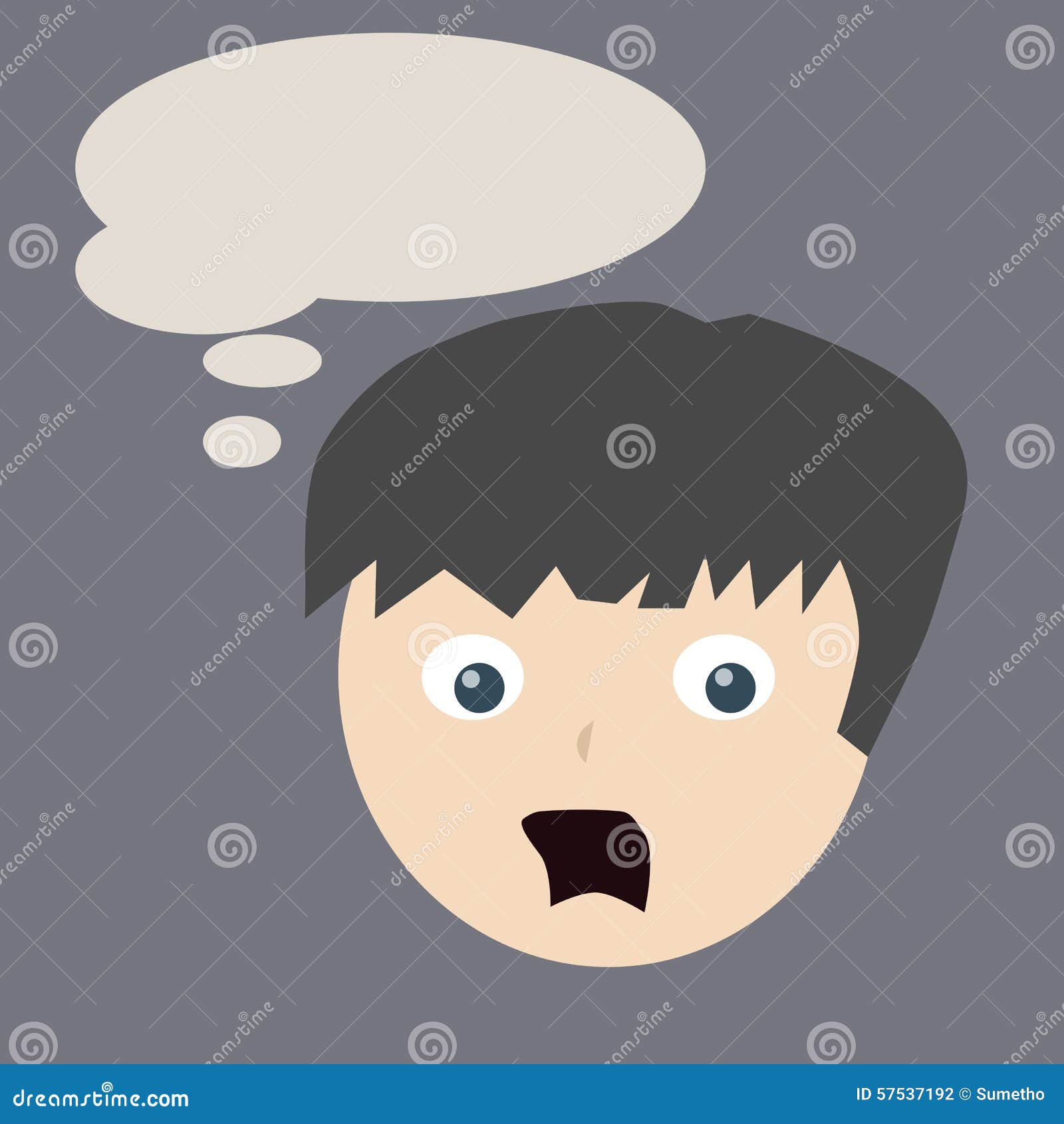 Scared stock vector. Illustration of person, pose, clip - 57537192