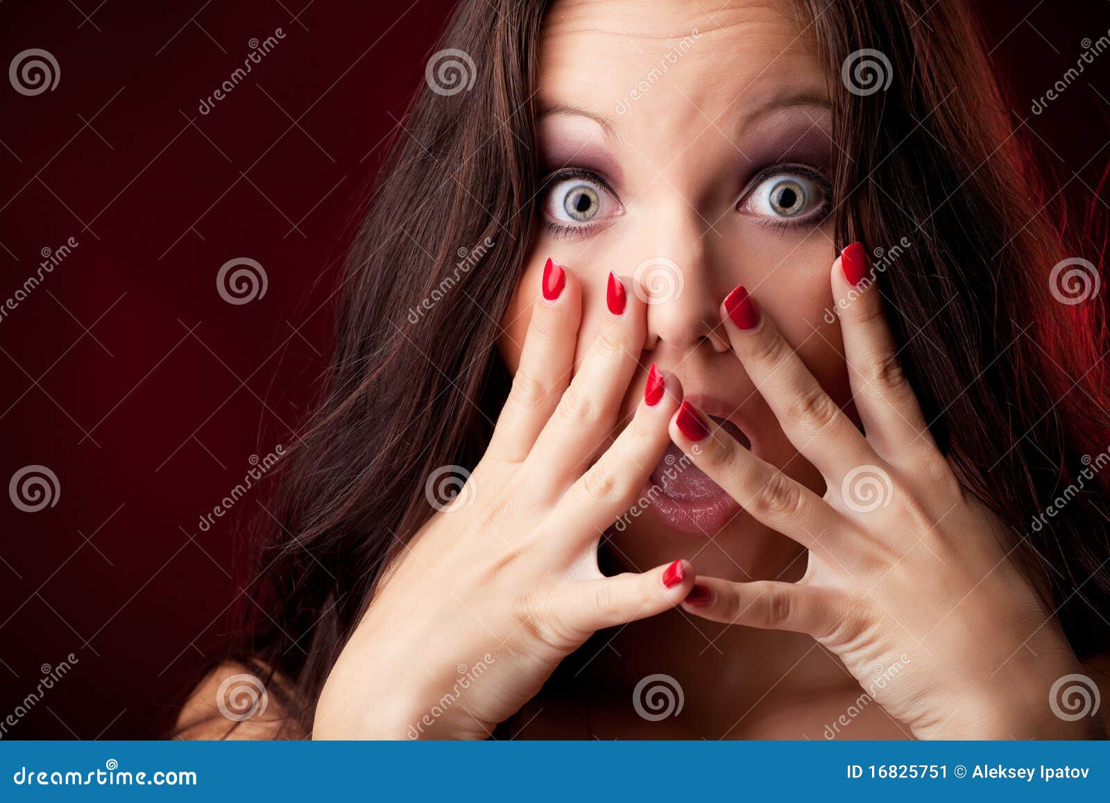 Scared Face Of Women Stock Photo | CartoonDealer.com #16825751