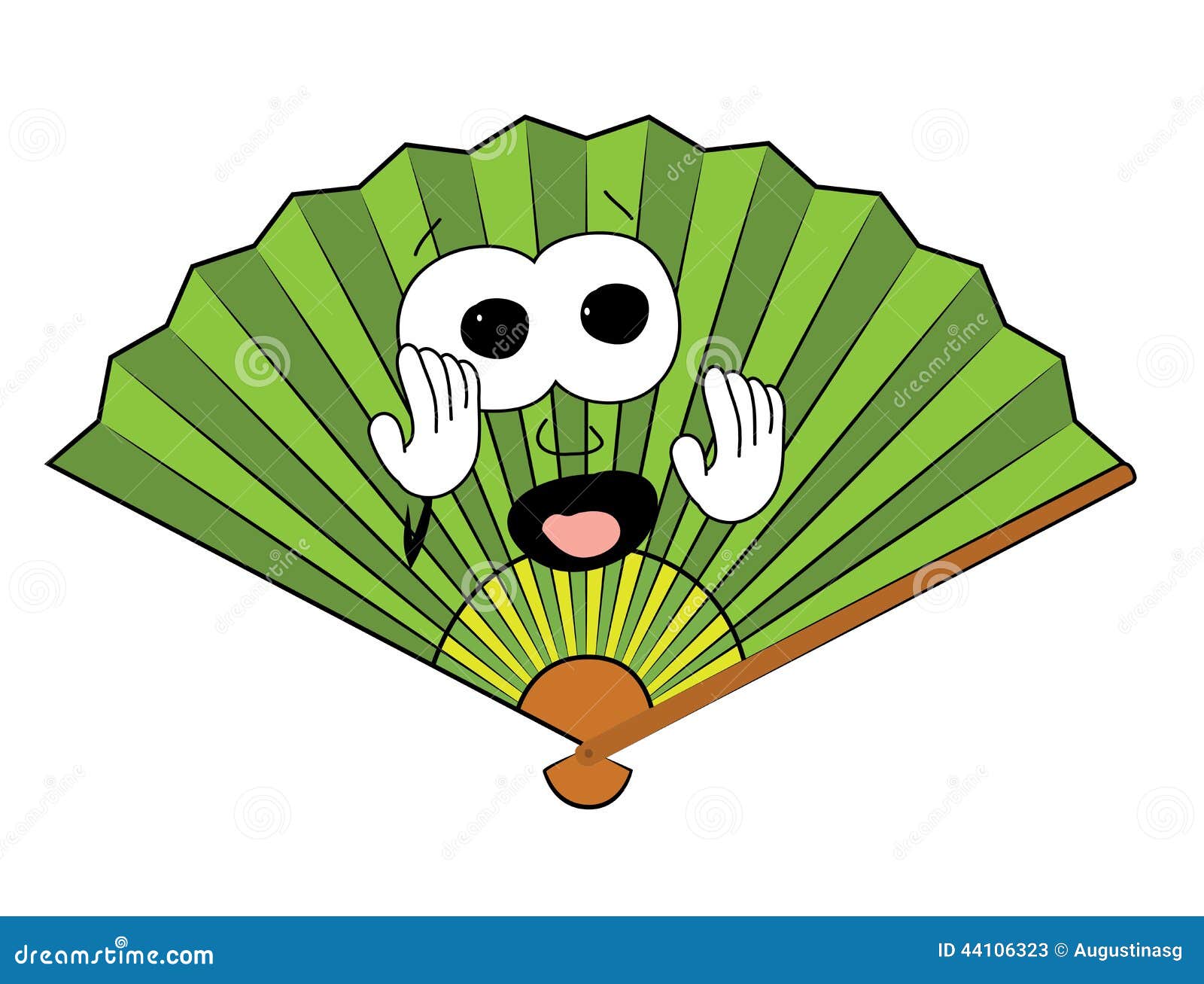 Scared Fan cartoon stock illustration. Illustration of character - 44106323