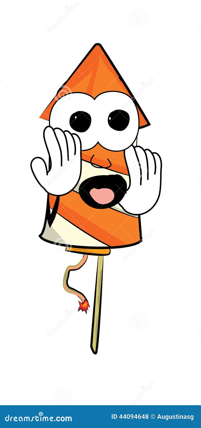 Sad Fireworks Cartoon Royalty-Free Illustration | CartoonDealer.com ...