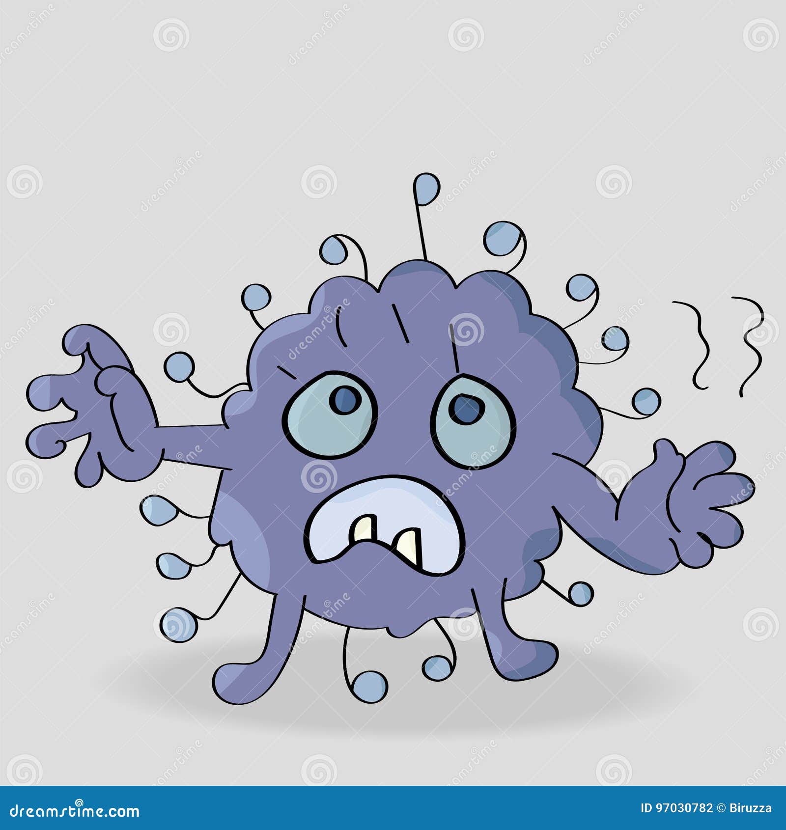 Scared Funny Smiley Emoticon Face Expression Gradient Style Icon Vector ...