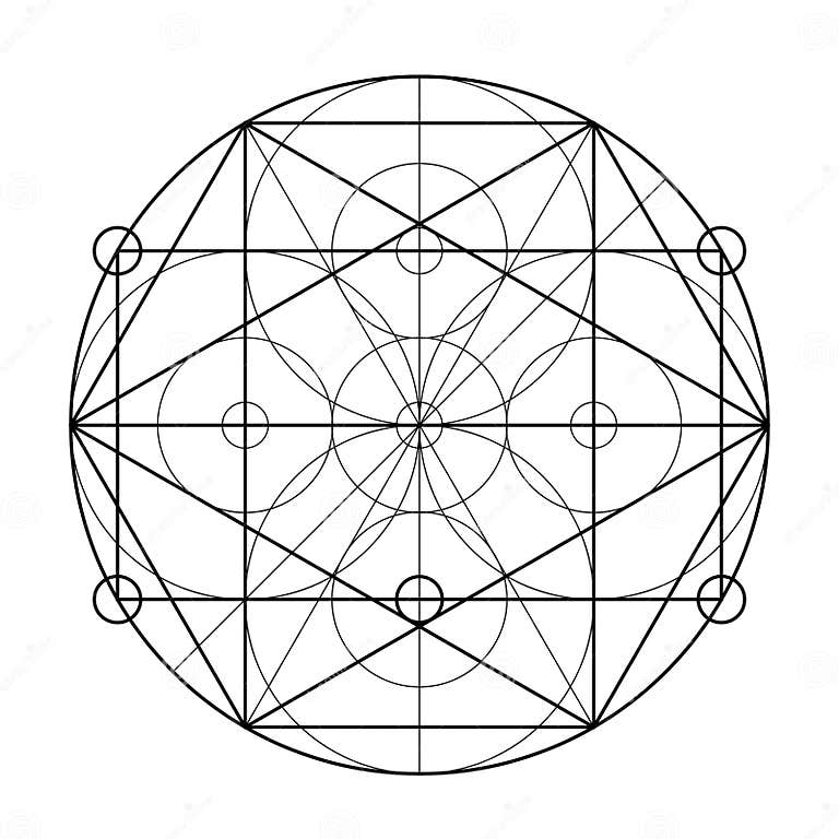 Scared Geometry Vector Design Elements. this is Religion, Philosophy ...