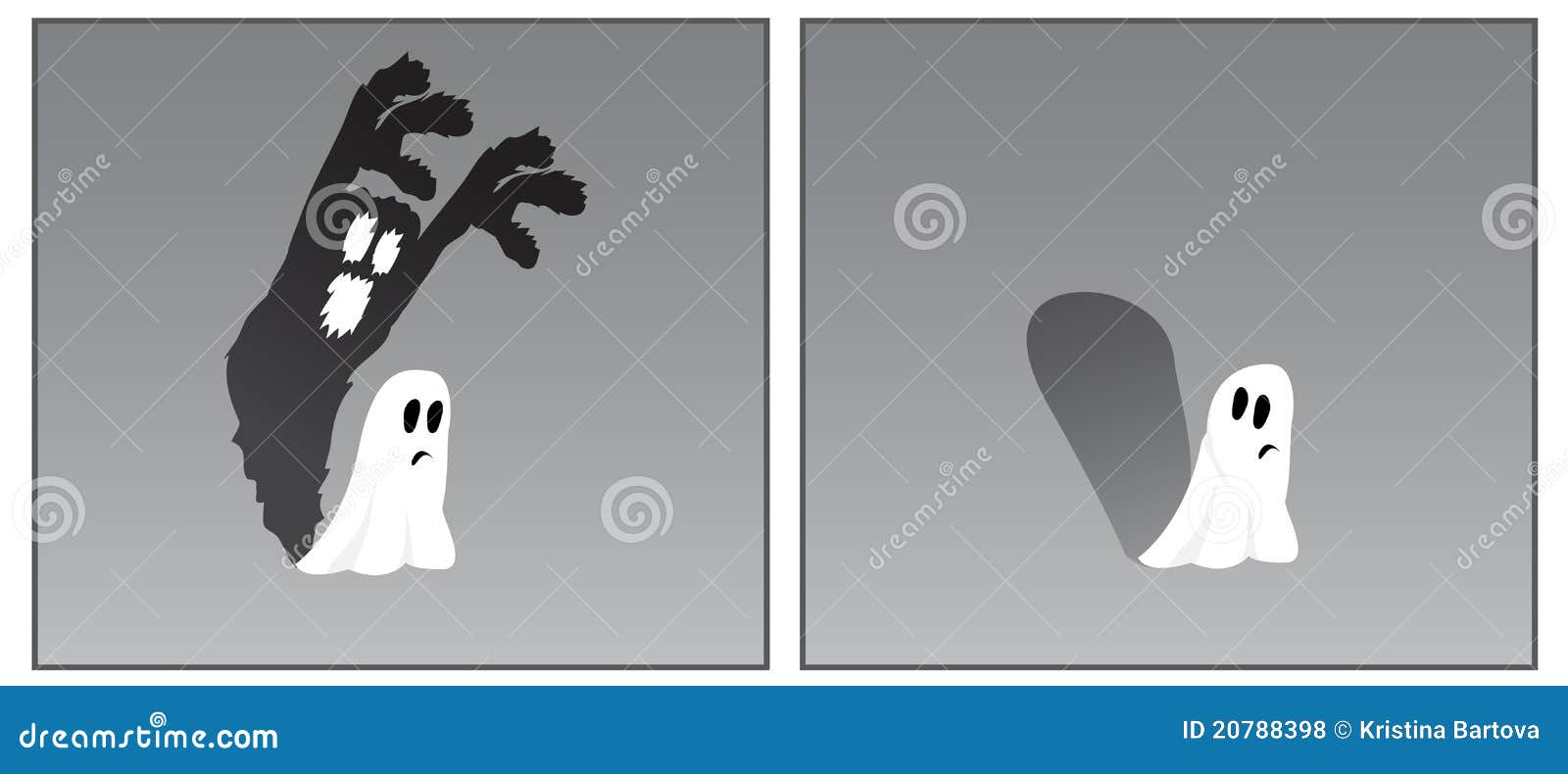 Scared Man And Demon Woman Royalty-Free Illustration | CartoonDealer ...