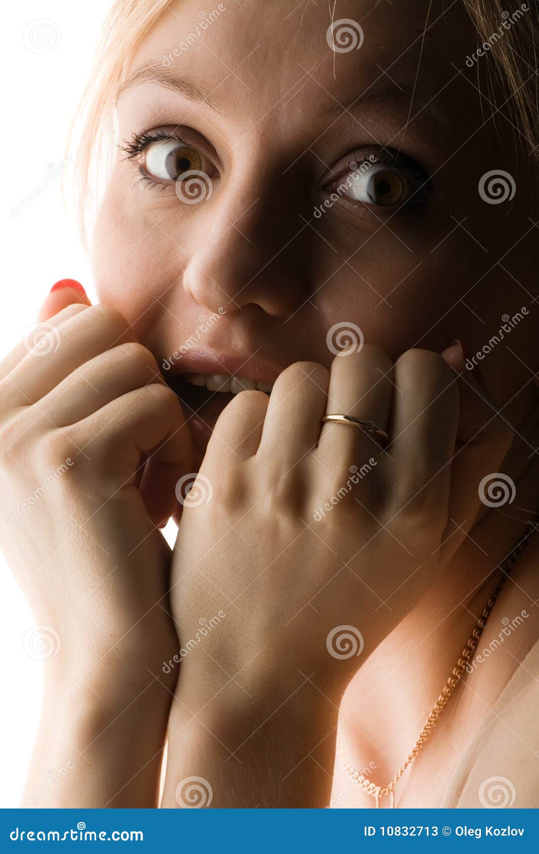 Scared girl stock image. Image of caucasian, sensuality - 10832713