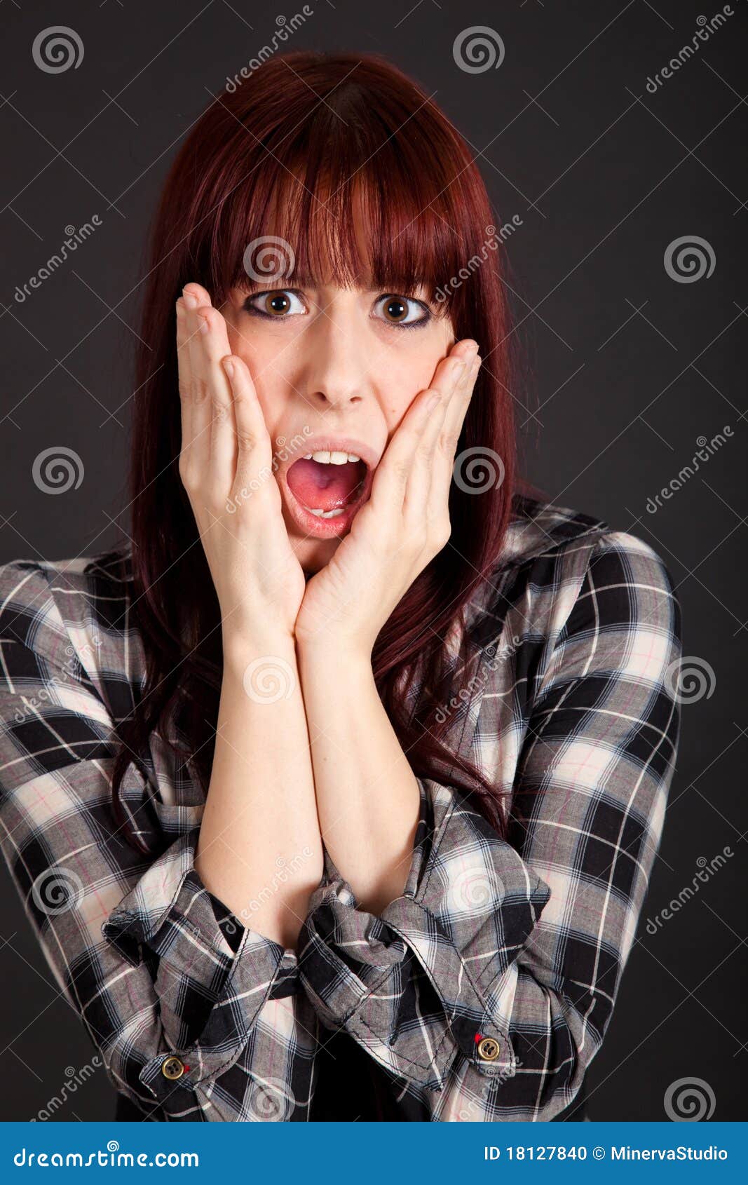 Scared Girl Stock Photo - Image: 18127840