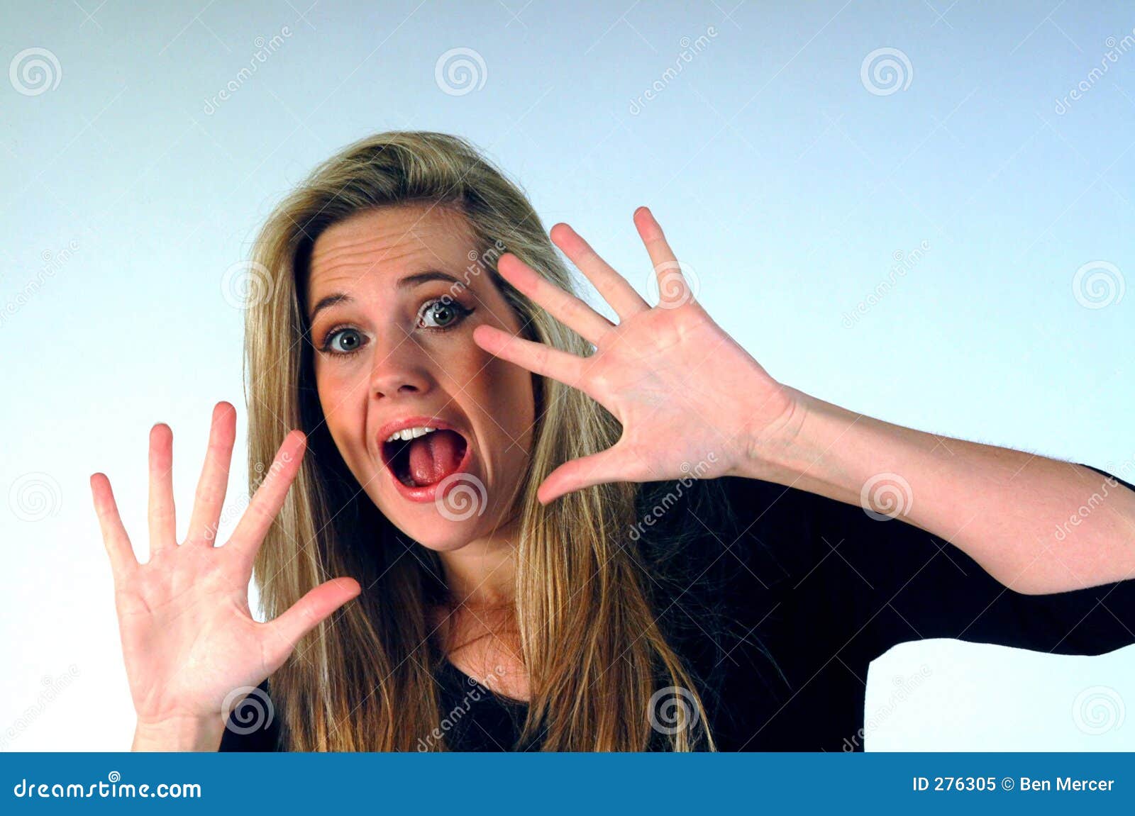 Scared Girl stock image. Image of scared, lady, female - 276305
